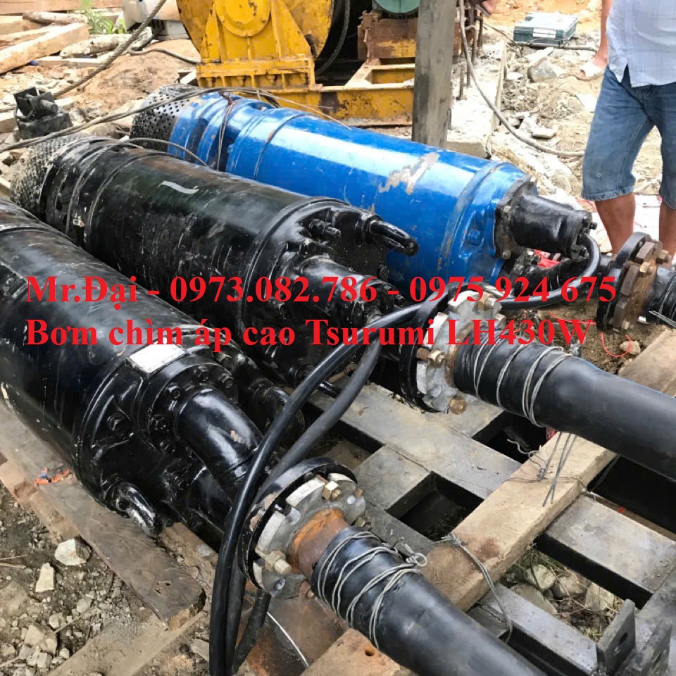Bơm chìm bãi Nhật áp cao Tsurumi LH430W - Máy bơm nước Ebara